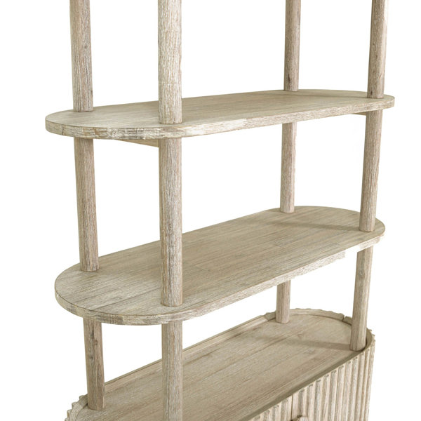 Laurel Foundry Modern Farmhouse® Haith Acacia Bookcase | Wayfair