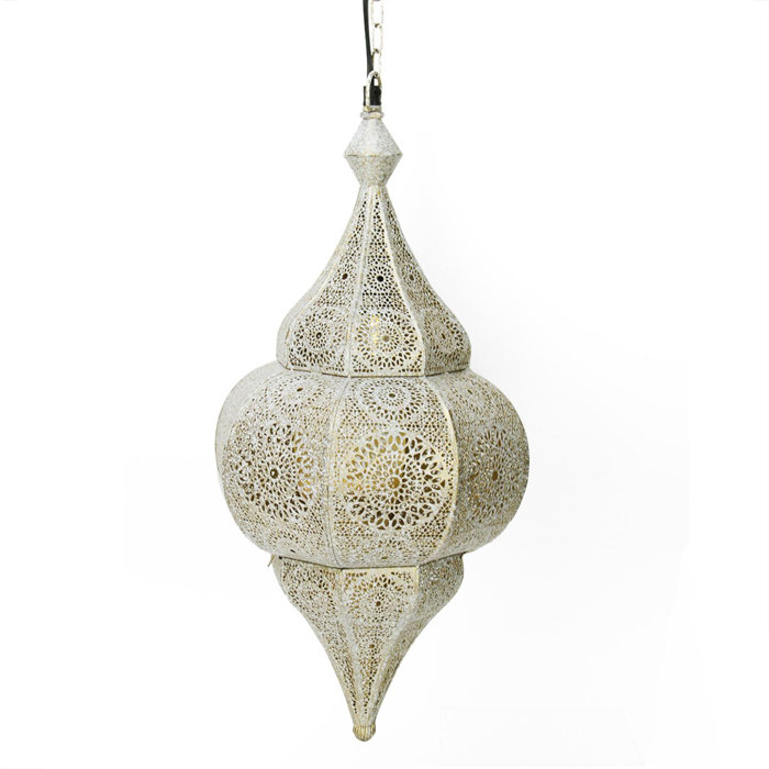 Northlight 18" Moroccan Style Hanging Lantern Ceiling Light Fixture ...