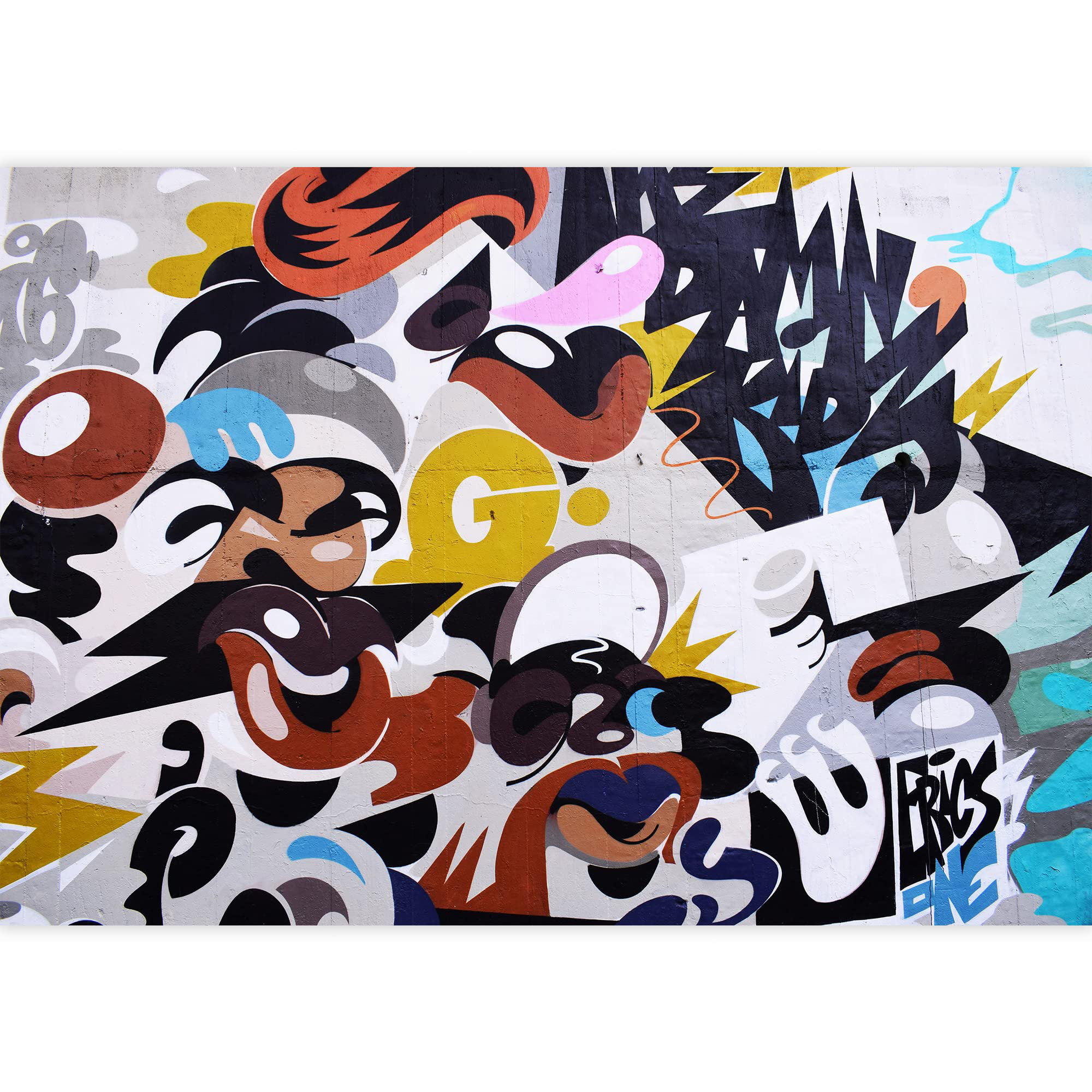 IDEA4WALL The Northern Lights Floating Above The Mountains Abstract ...