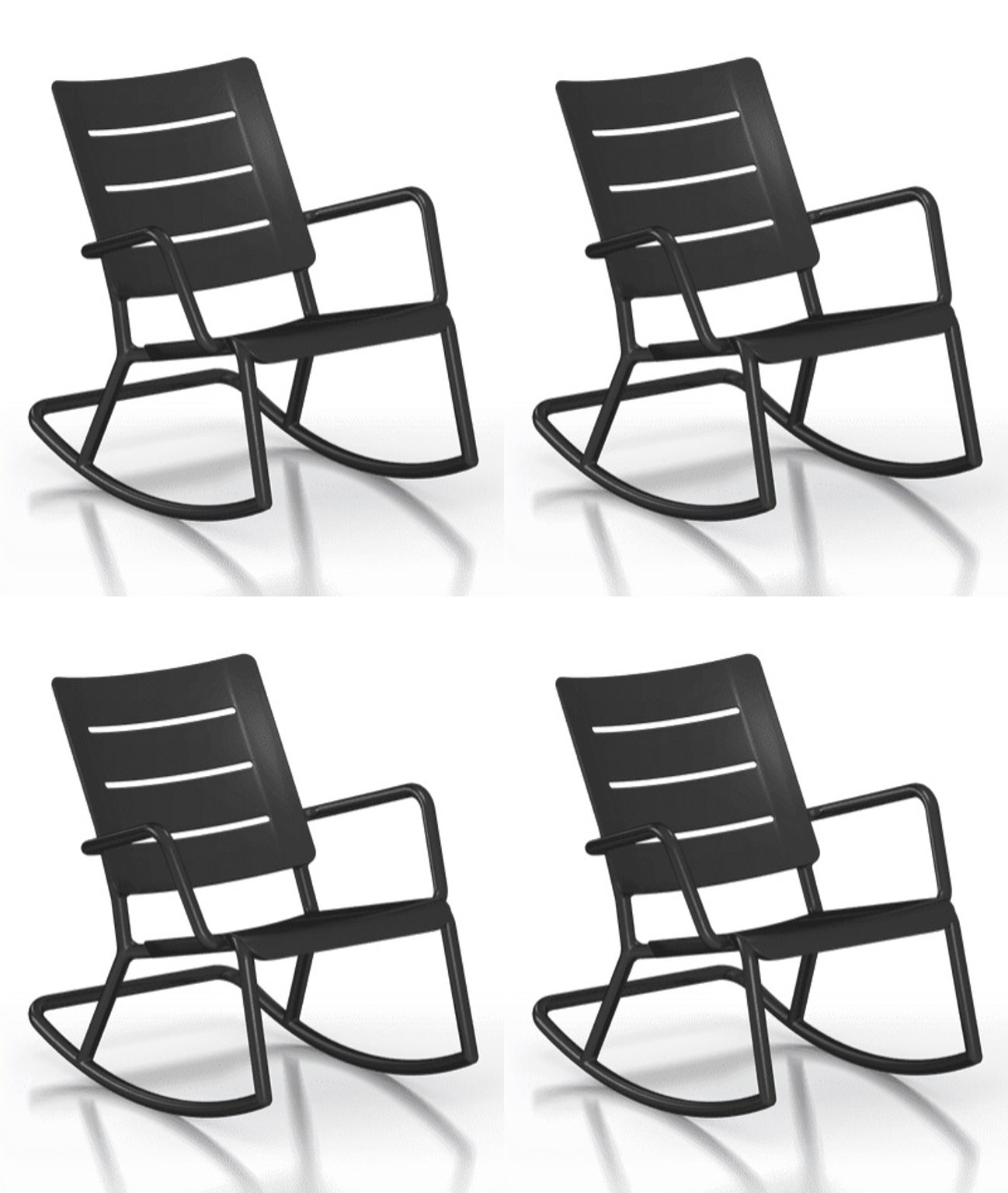 TOOU Outo Outdoor & Indoor Rocking Chair (Set of 4) | Wayfair