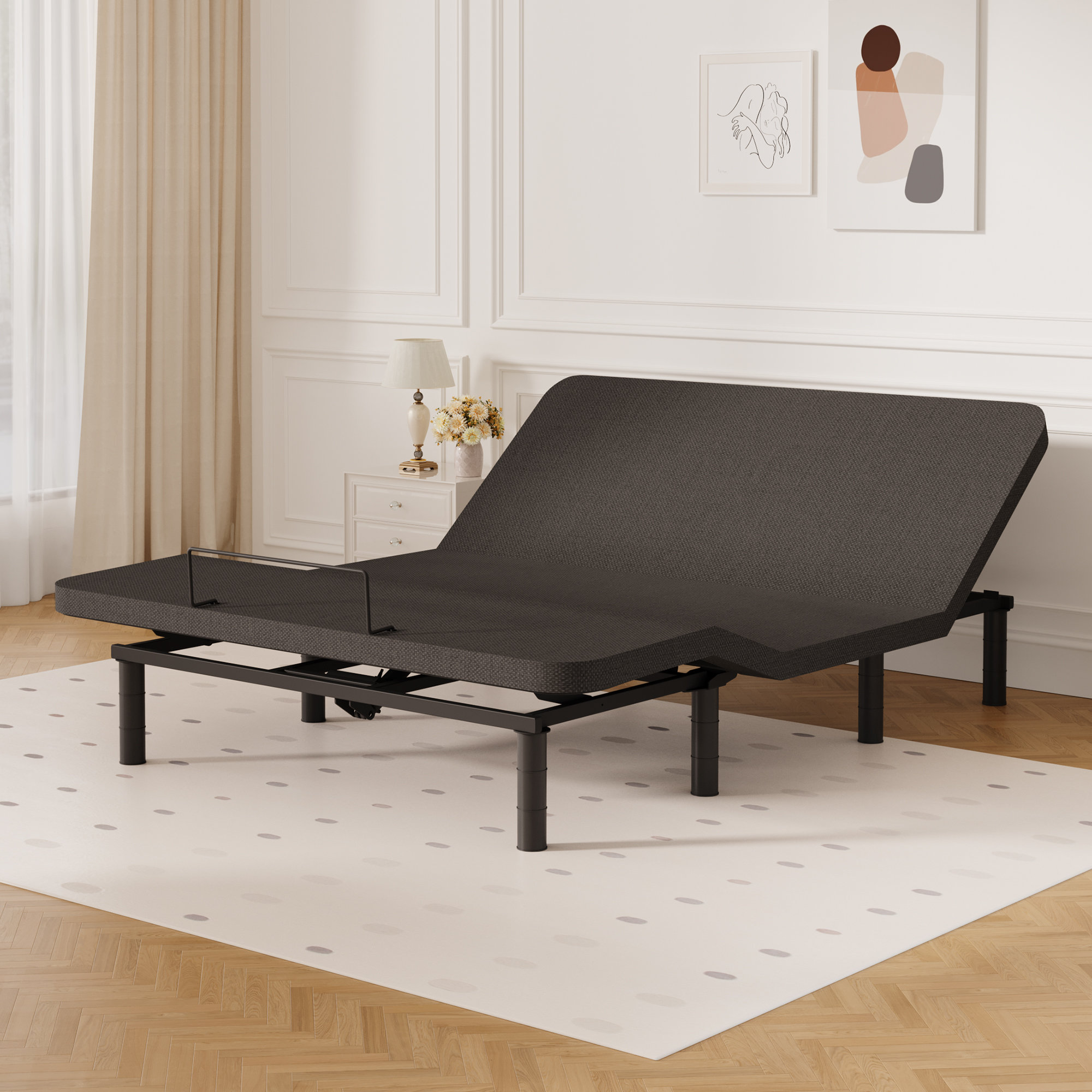 Alwyn Home Boltz Zero Gravity Adjustable Bed with Wired Remote ...