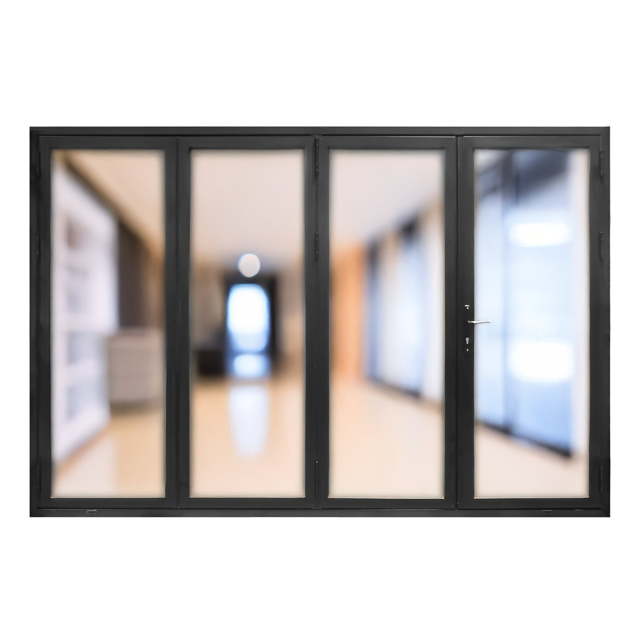 Foreverdoors 4 Panel, Folded Out, Folding Patio Door, Aluminum Folding ...