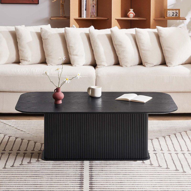 Hokku Designs Coffee Table Wood Surface And Metel Feet | Wayfair