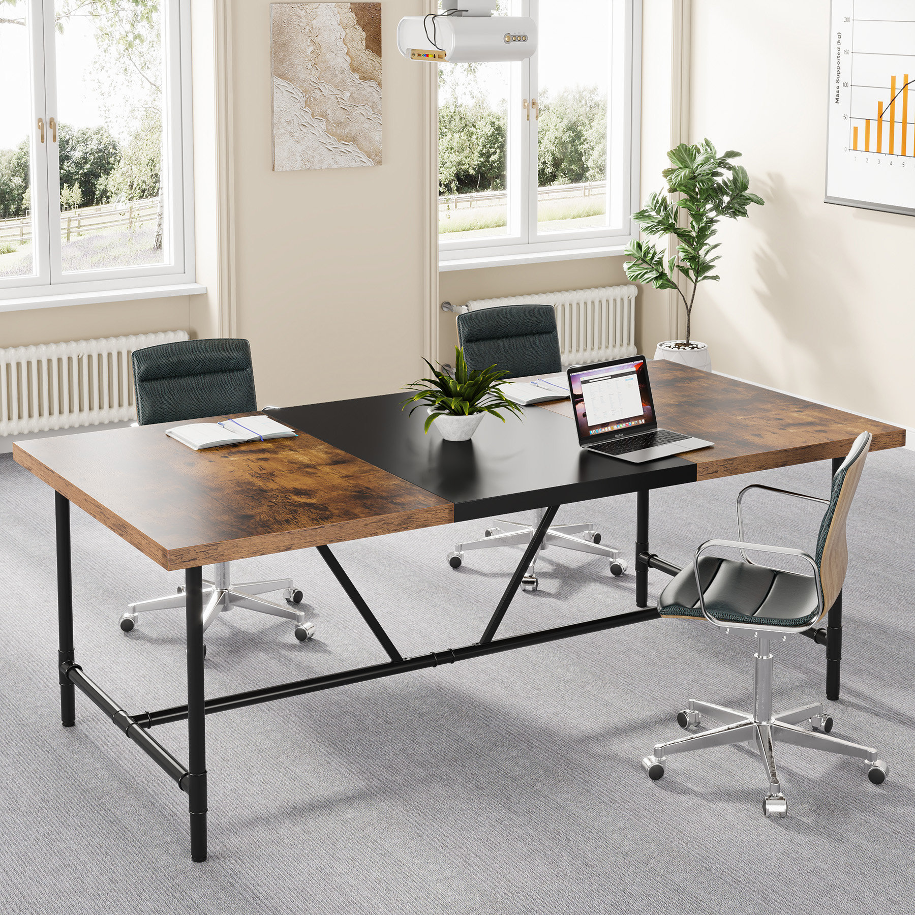 HONGYAN 70.87'' Rectangle Conference Table | Wayfair