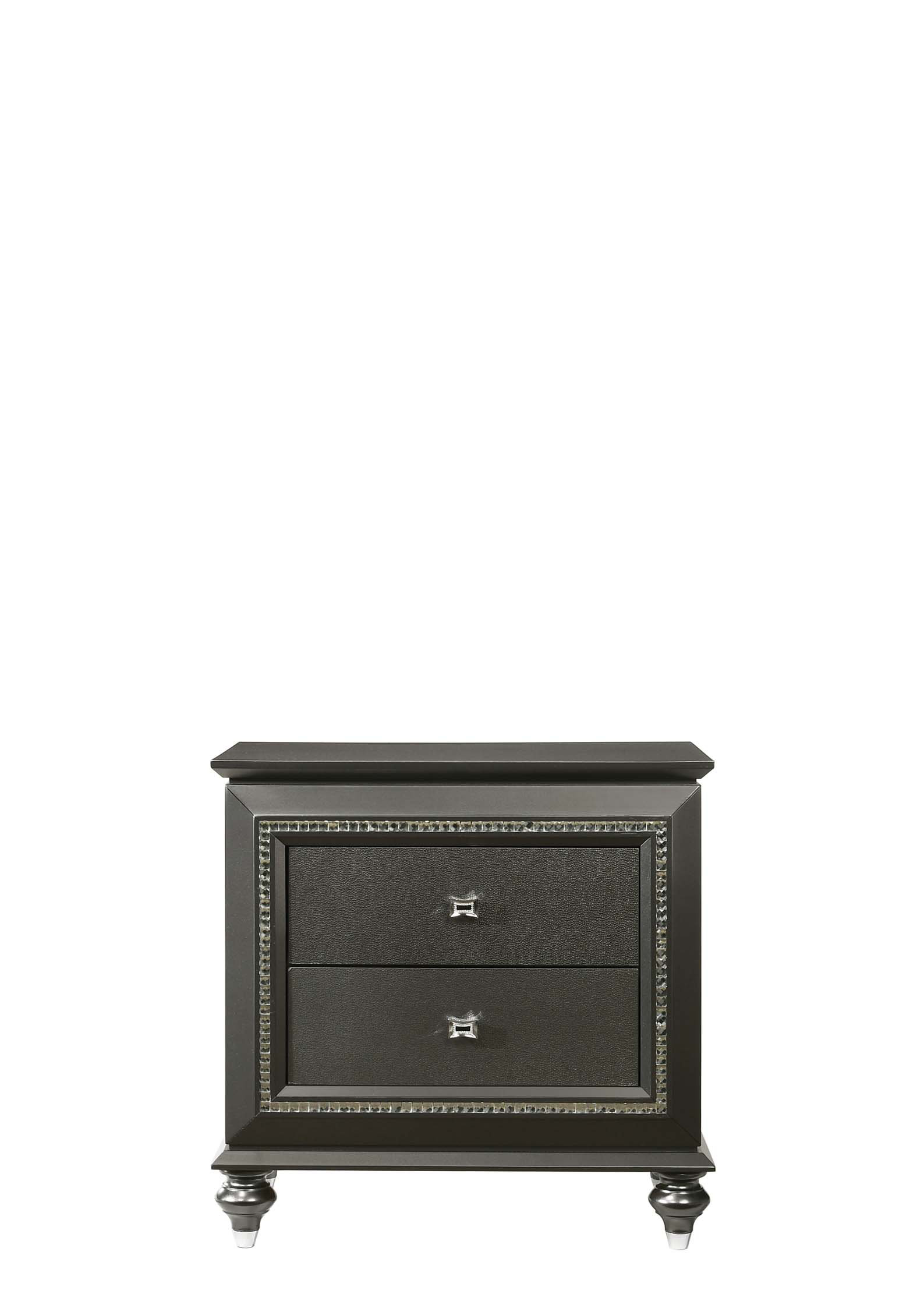 House of Hampton® Kaitlyn Metallic Nightstand | Wayfair