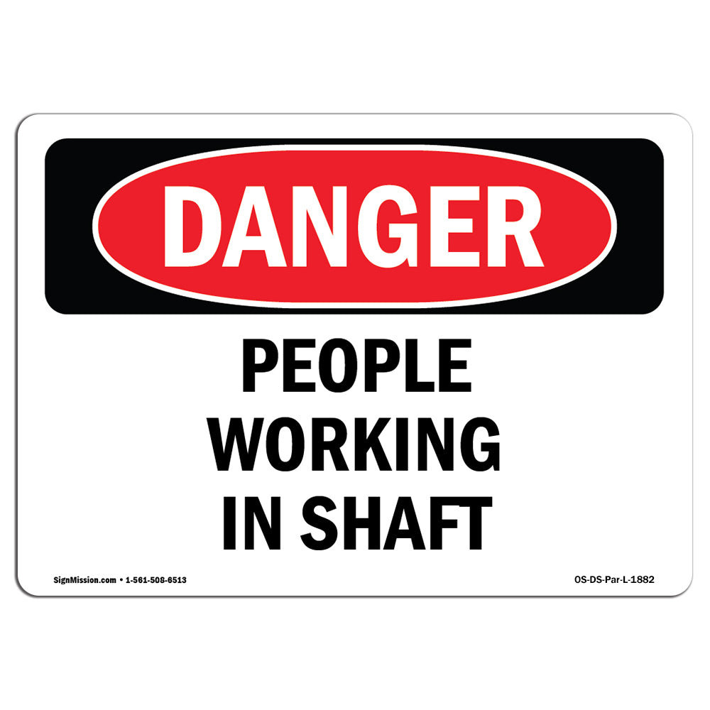 SignMission People Working in Shaft Danger Sign | Wayfair