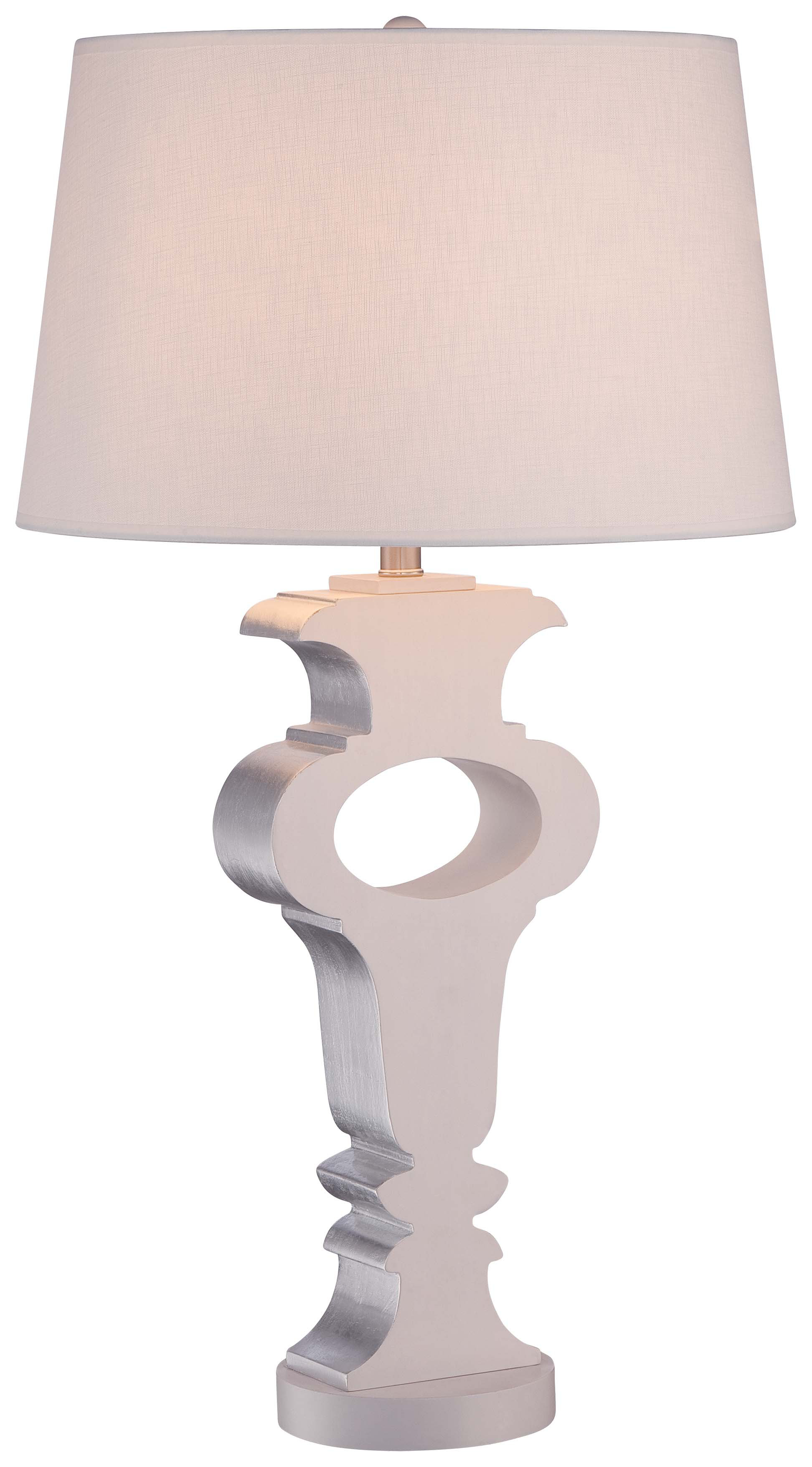 One Allium Way® One Allium Way Albine Wood With Cream Linen Table Lamp ...