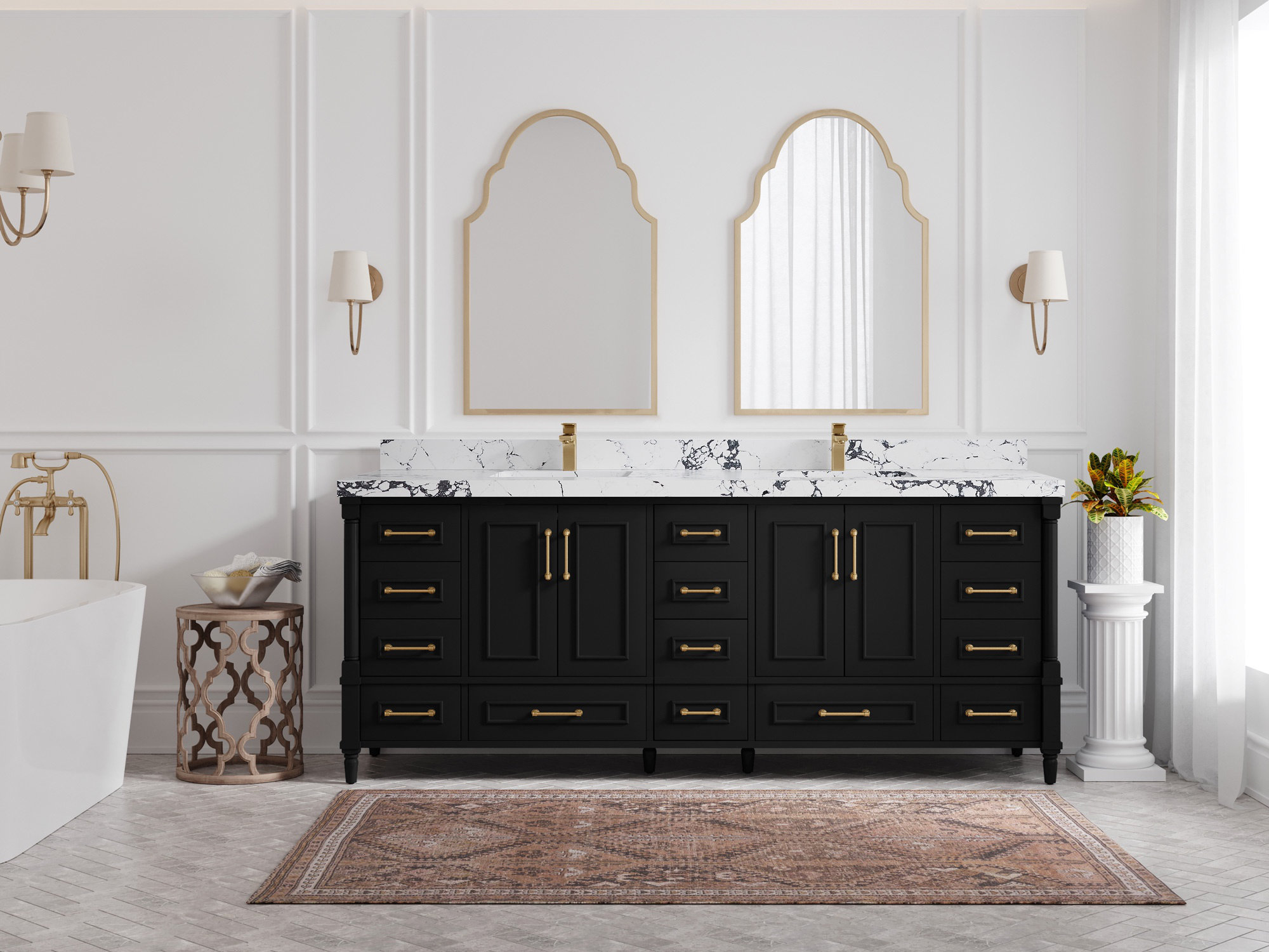 Willow Collections Sonoma 42 In. W X 22 In. D Single Sink Bathroom ...