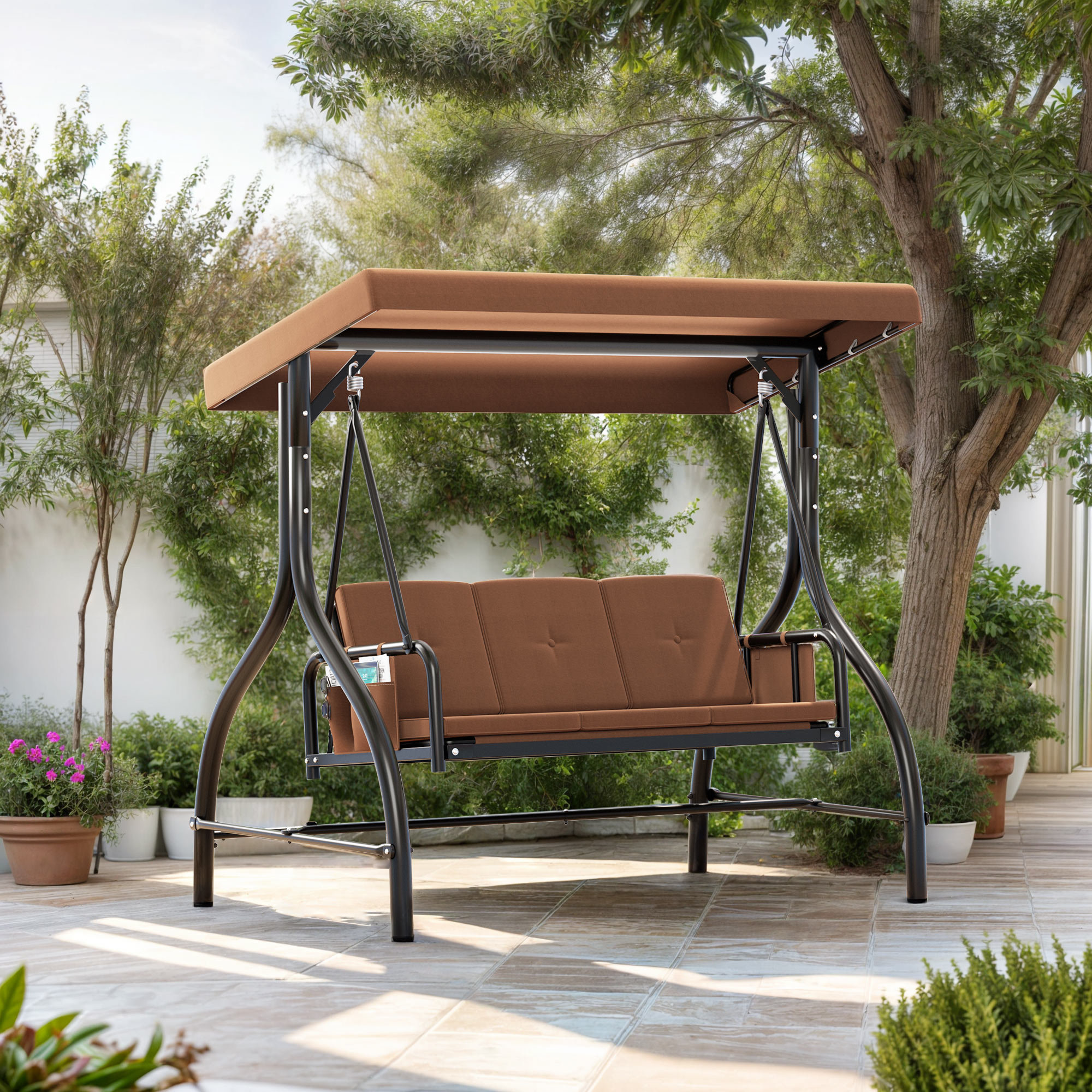 Alcott Hill® Conjetta Porch Swing with Canopy | Wayfair