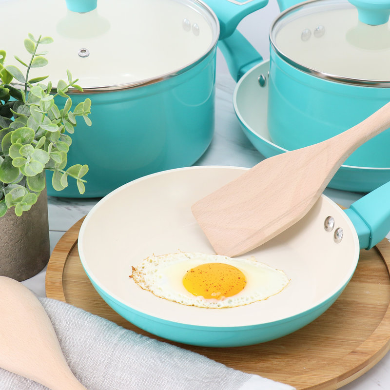 Martha Stewart Everyday Rexford 8 Piece Ceramic Nonstick Aluminum ...