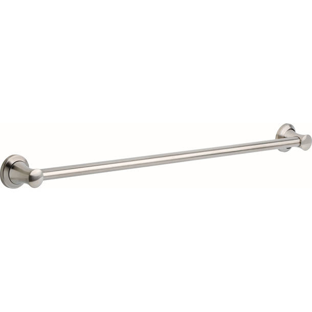 41316-RB,PN Delta Bath Safety Grab Bar with Corner Shelf & Reviews ...