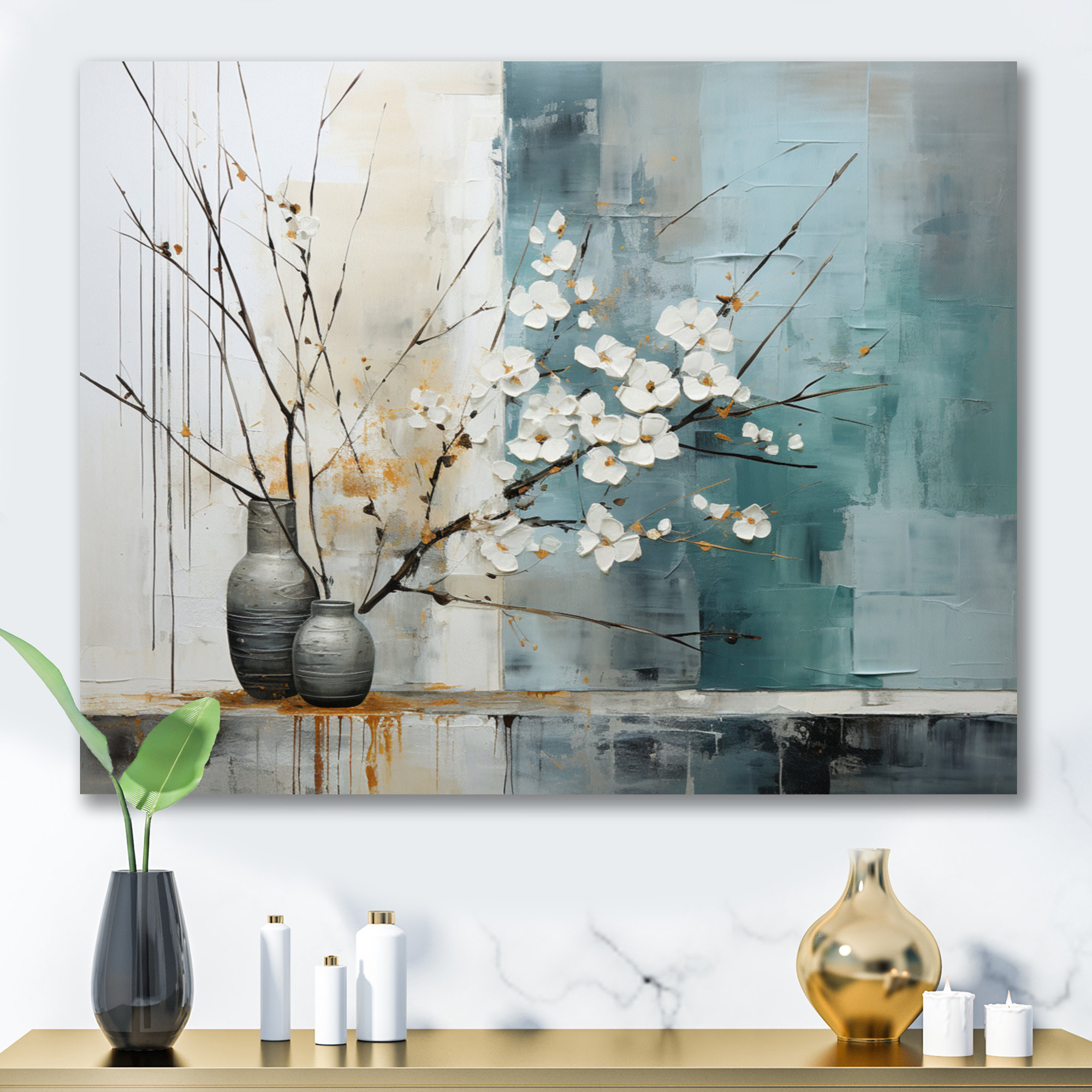 Winston Porter Malamud Subtle Serenity II - Abstract Collages Wall Decor | Wayfair