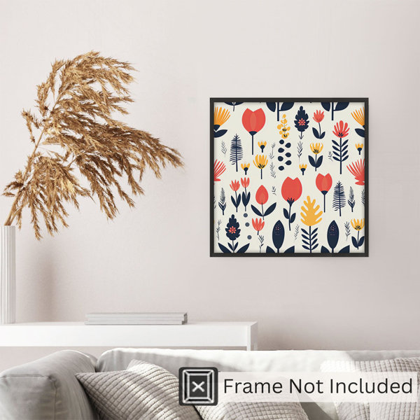 Winston Porter Botanical Scandinavian Flower Pattern V Scandinavian ...