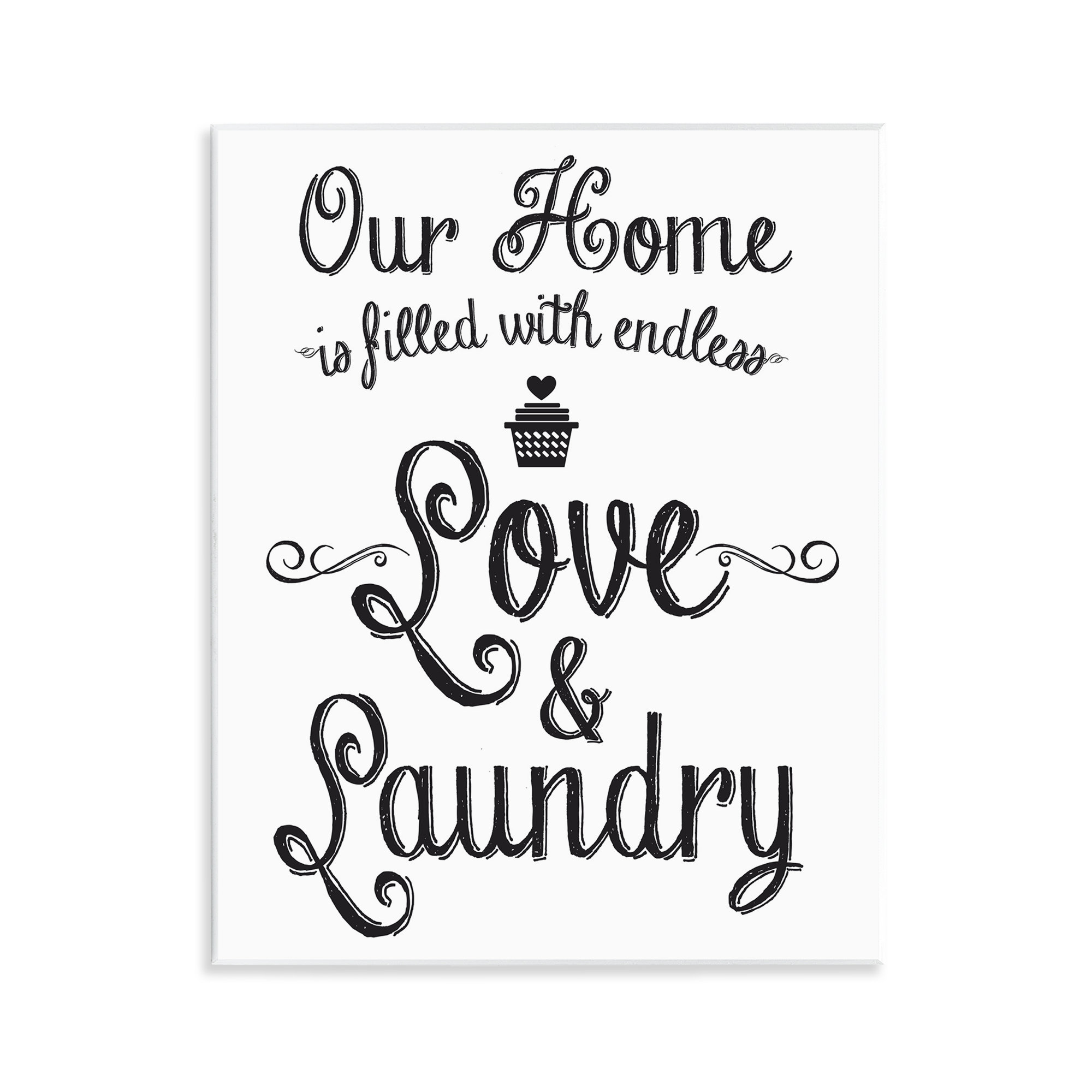 Ophelia & Co. Endless Love & Laundry Wall Plaque Art by Lettered and ...