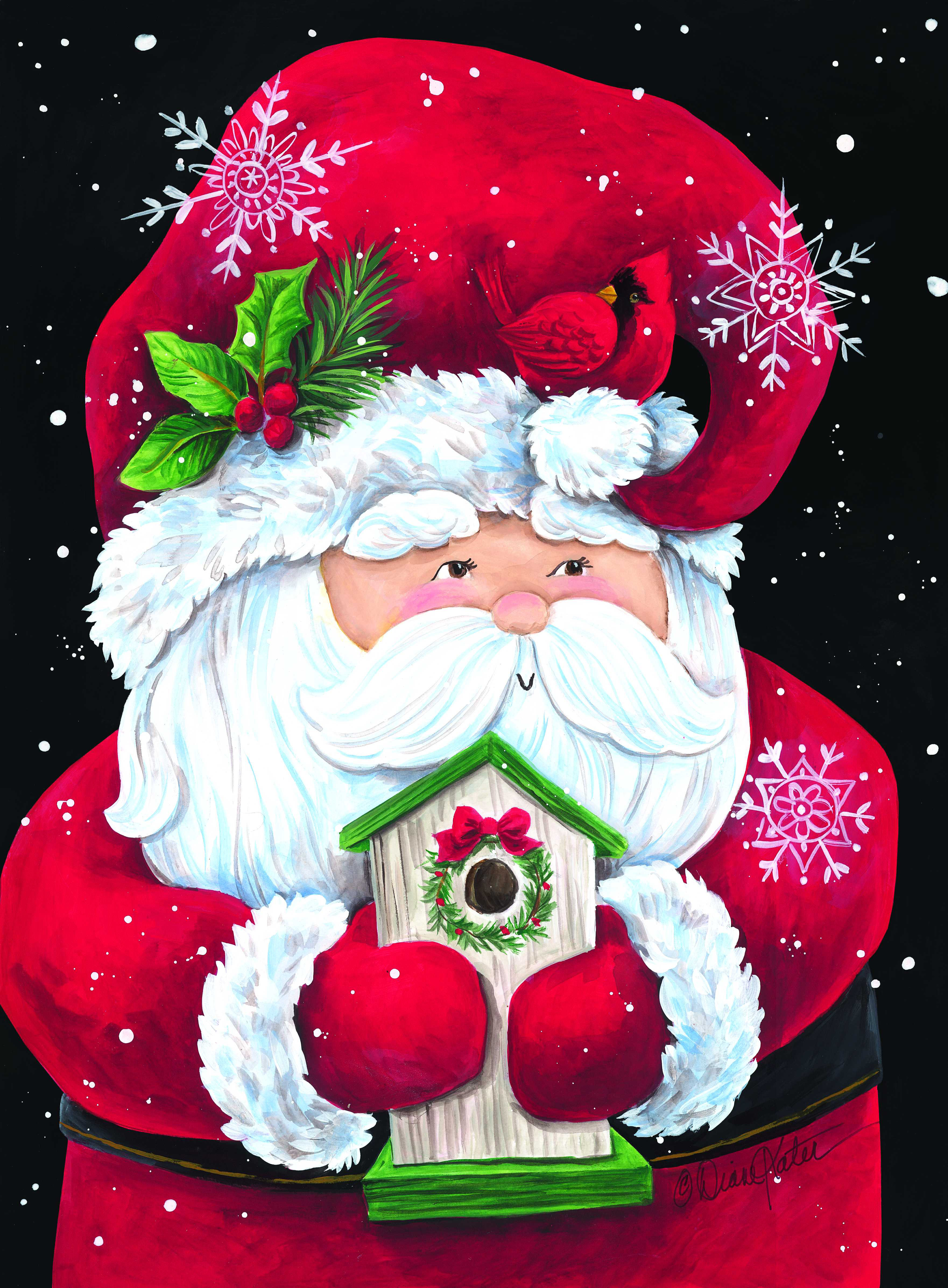 The Holiday Aisle® Santa With Birdhouse - Wayfair Canada
