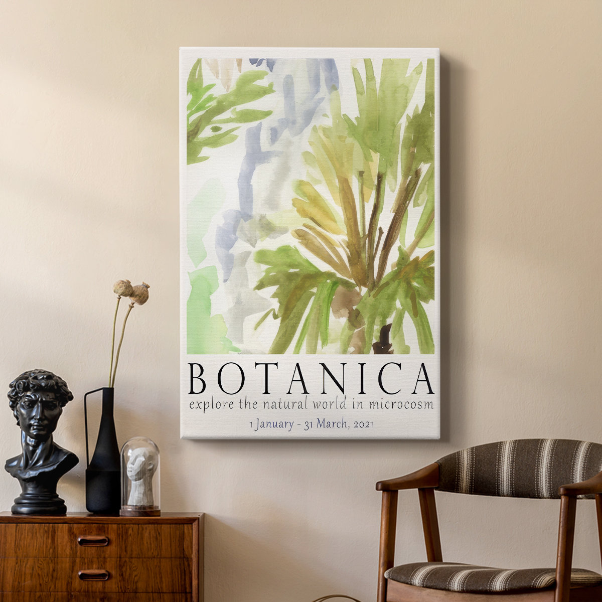 Alcott Hill Botanica Exhibition Poster III -Custom Wrapped Gallery ...