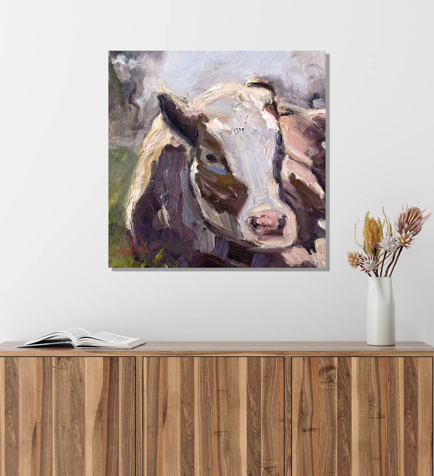 August Grove® Moo Moo III by John Beard - Unframed Print | Wayfair