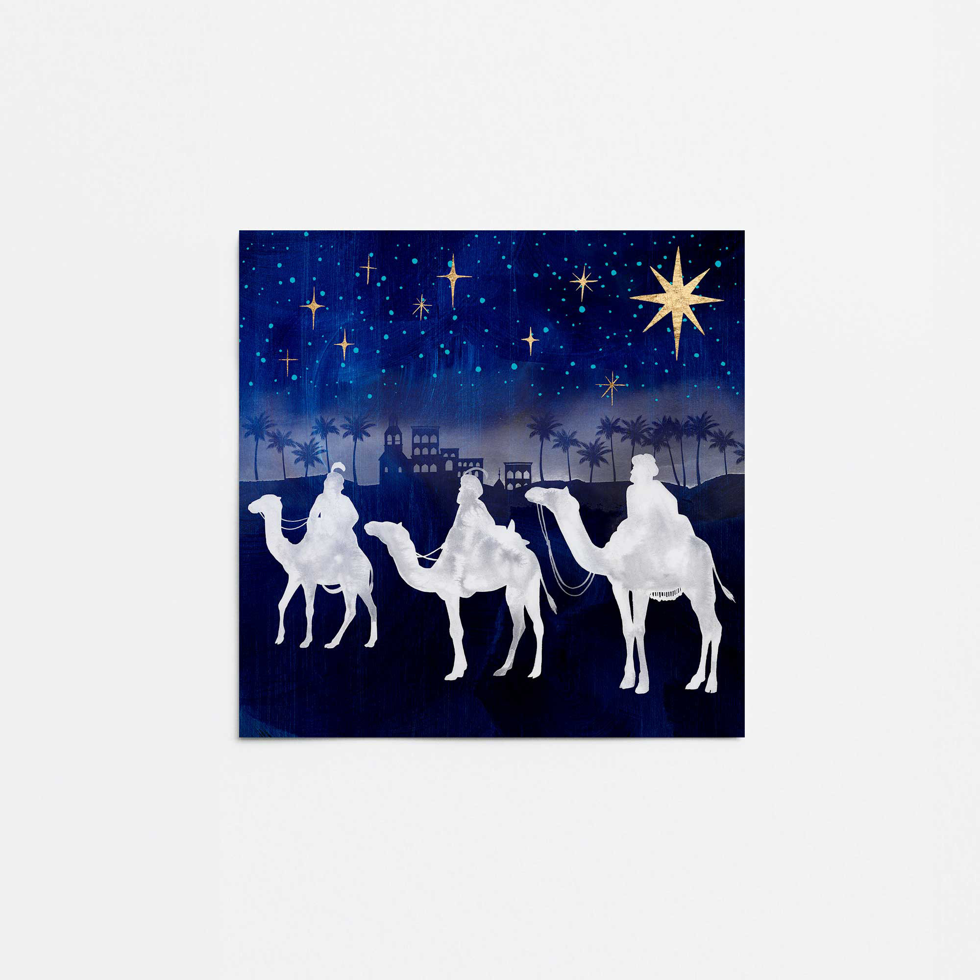 The Holiday Aisle® Night Sky Nativity Scene II Print | Wayfair
