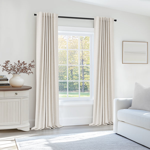 Gracie Oaks Graciella Thermal Insulated Faux Linen Textured 100% ...