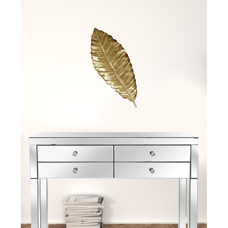 Bay Isle Home™ Gold Elegant Leaf Wall Decor & Reviews | Wayfair
