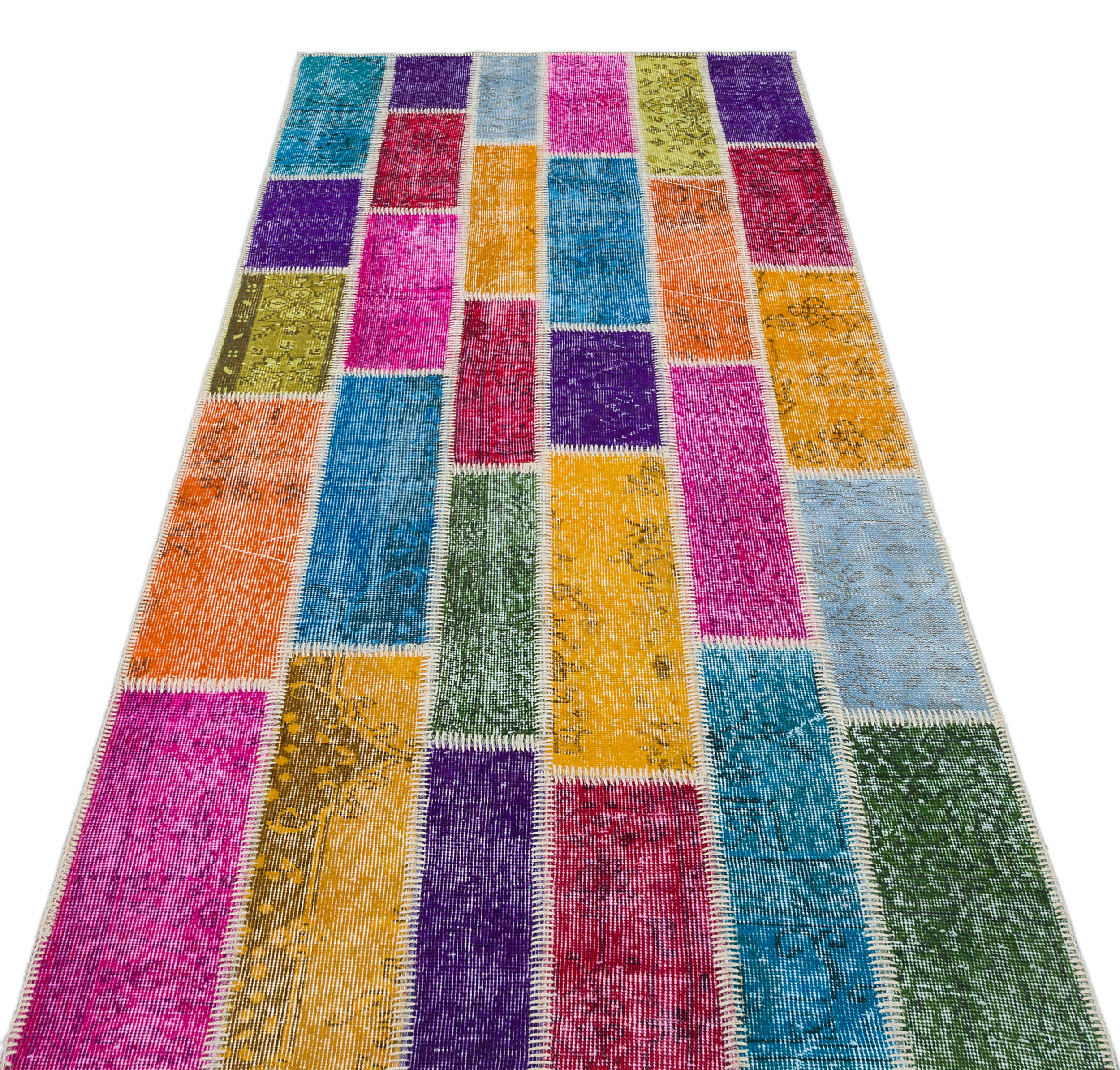 Lofy Iskece Beige Patchwork Wool Handmade Area Rug - Wayfair Canada