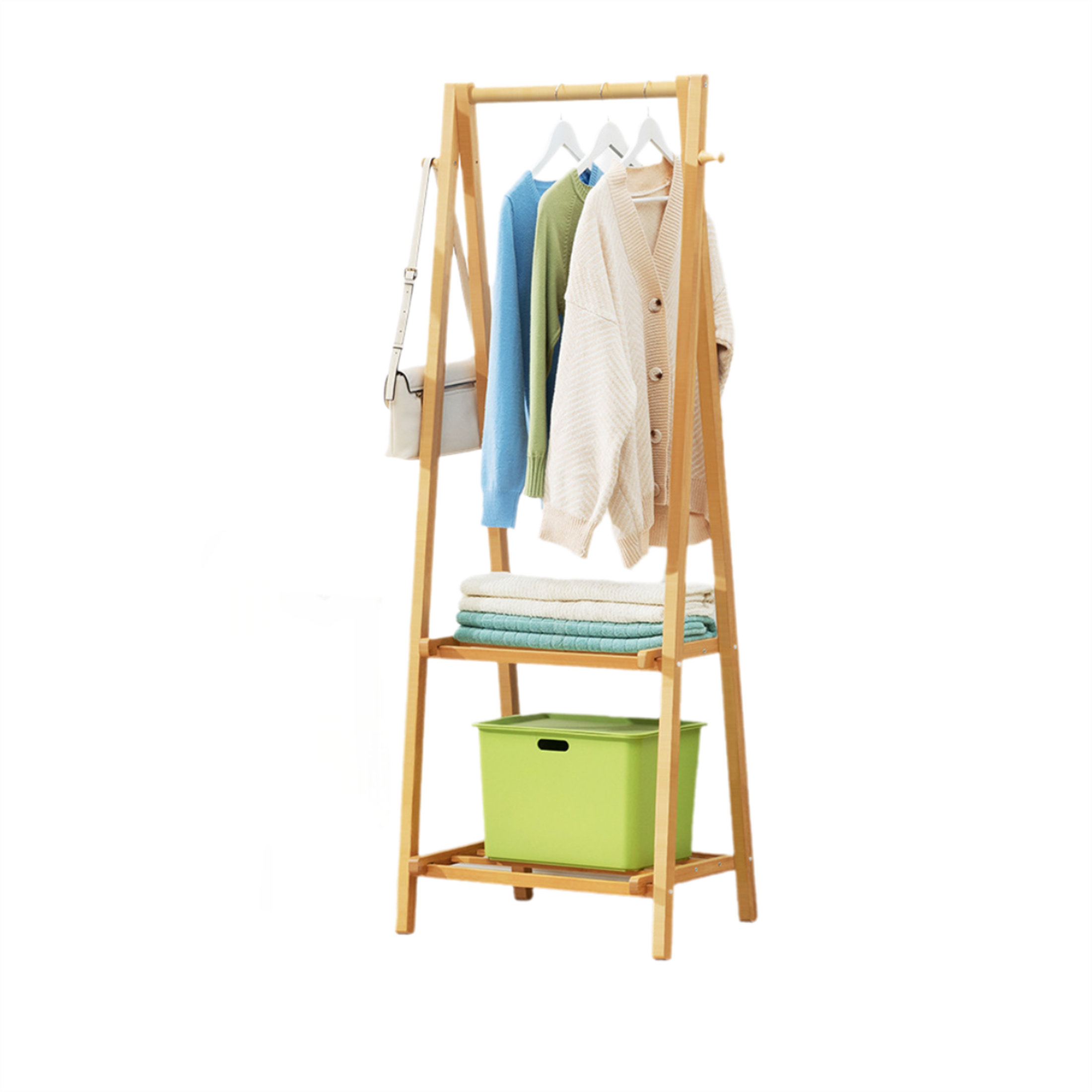 Ophelia & Co. Floor Coat Rack Pole Bedroom Vertical Household Simple ...