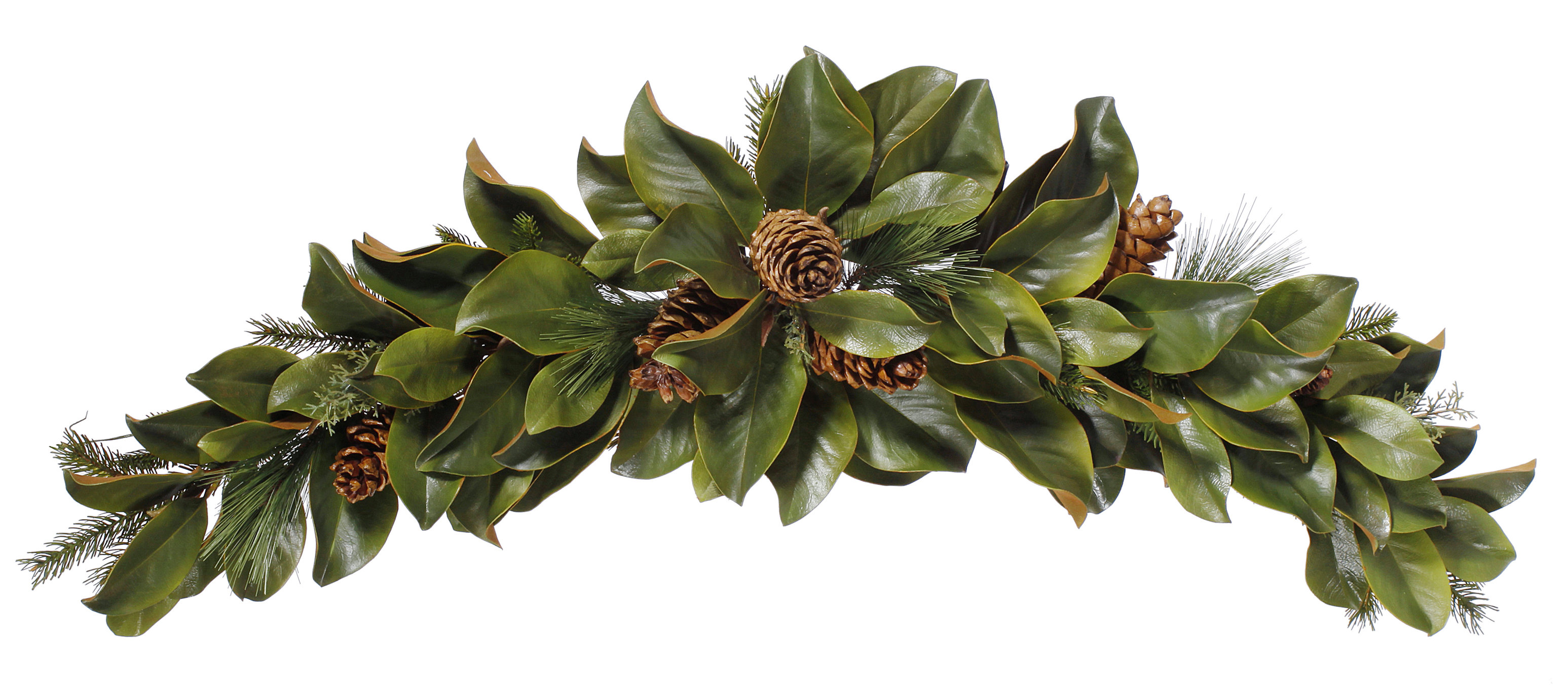 Gracie Oaks Magnolia Leaf Swag | Wayfair