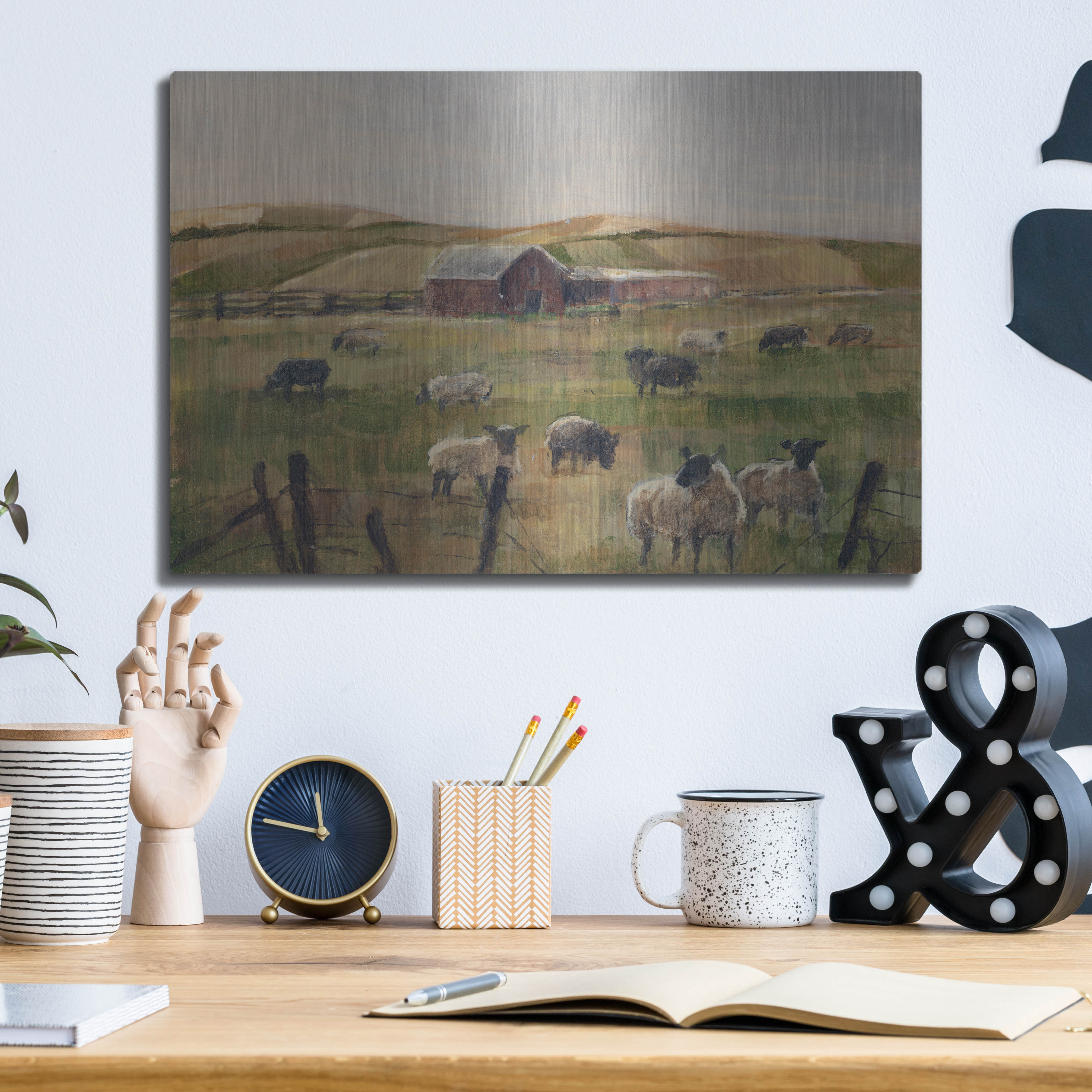 August Grove® " Grazing Sheep II " by Ethan Harper | Wayfair