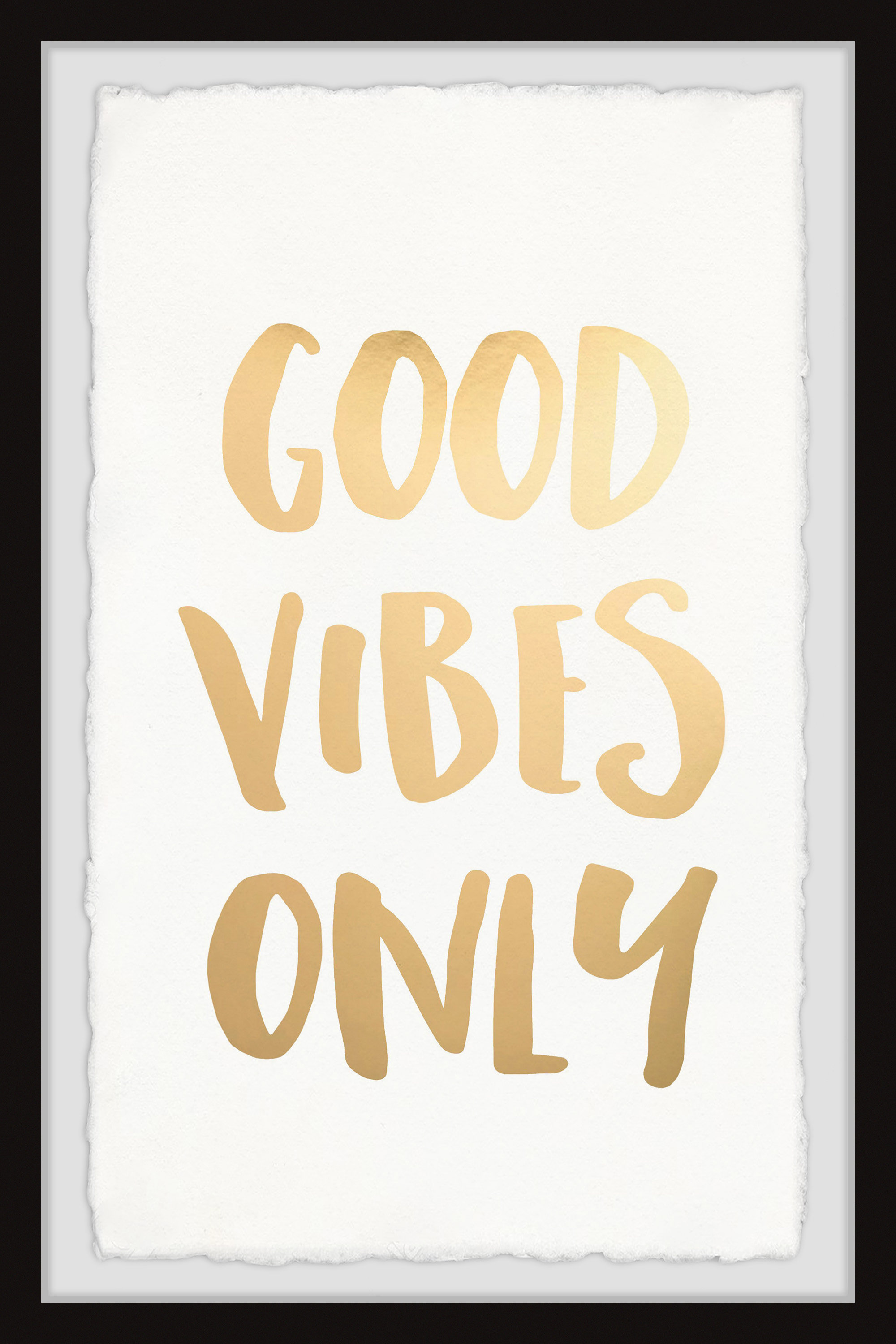 Ebern Designs Gold Vibes - Picture Frame Print on Paper | Wayfair