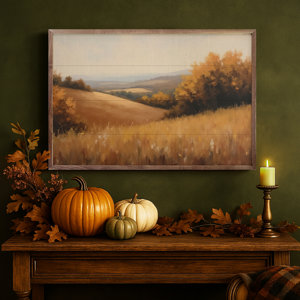 August Grove Golden Hillside - Wayfair Canada