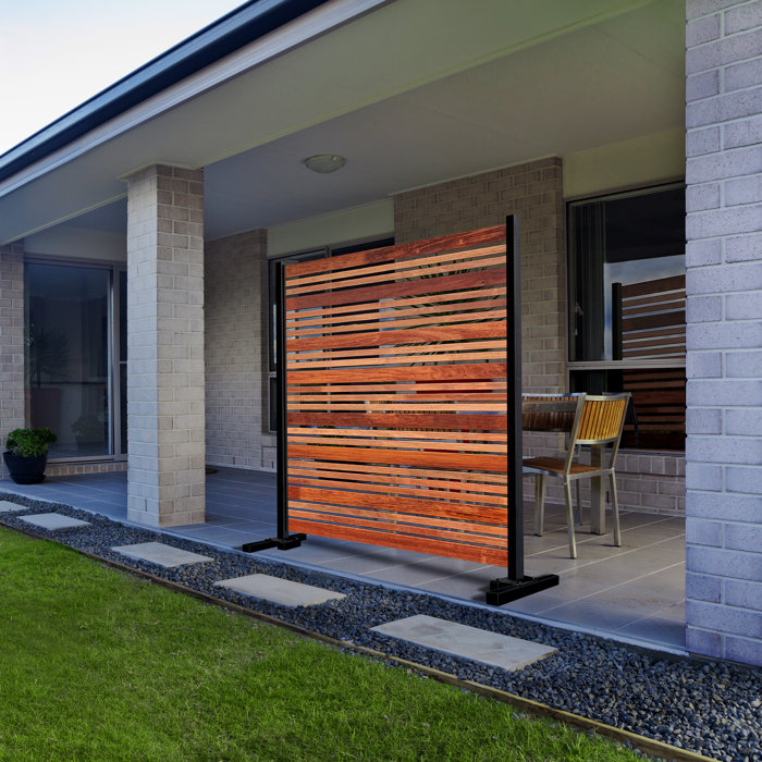 OUTDECO 18" Galvanized Steel Post Feet Stands, Black (2 Pack) | Wayfair