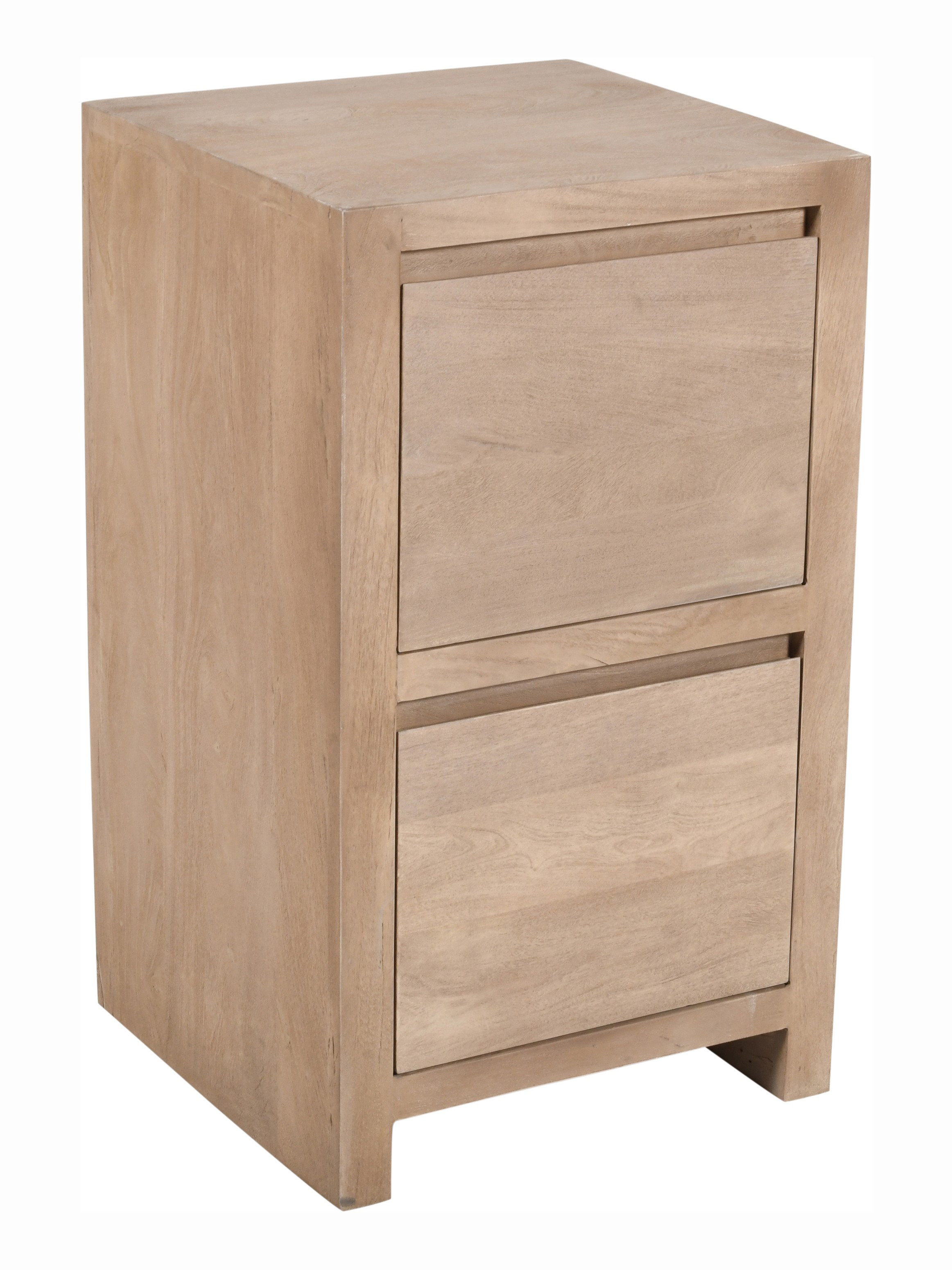 MOTI Furniture Argyle 2-drawer File Cabinet In Modern Light Ash Ivory ...