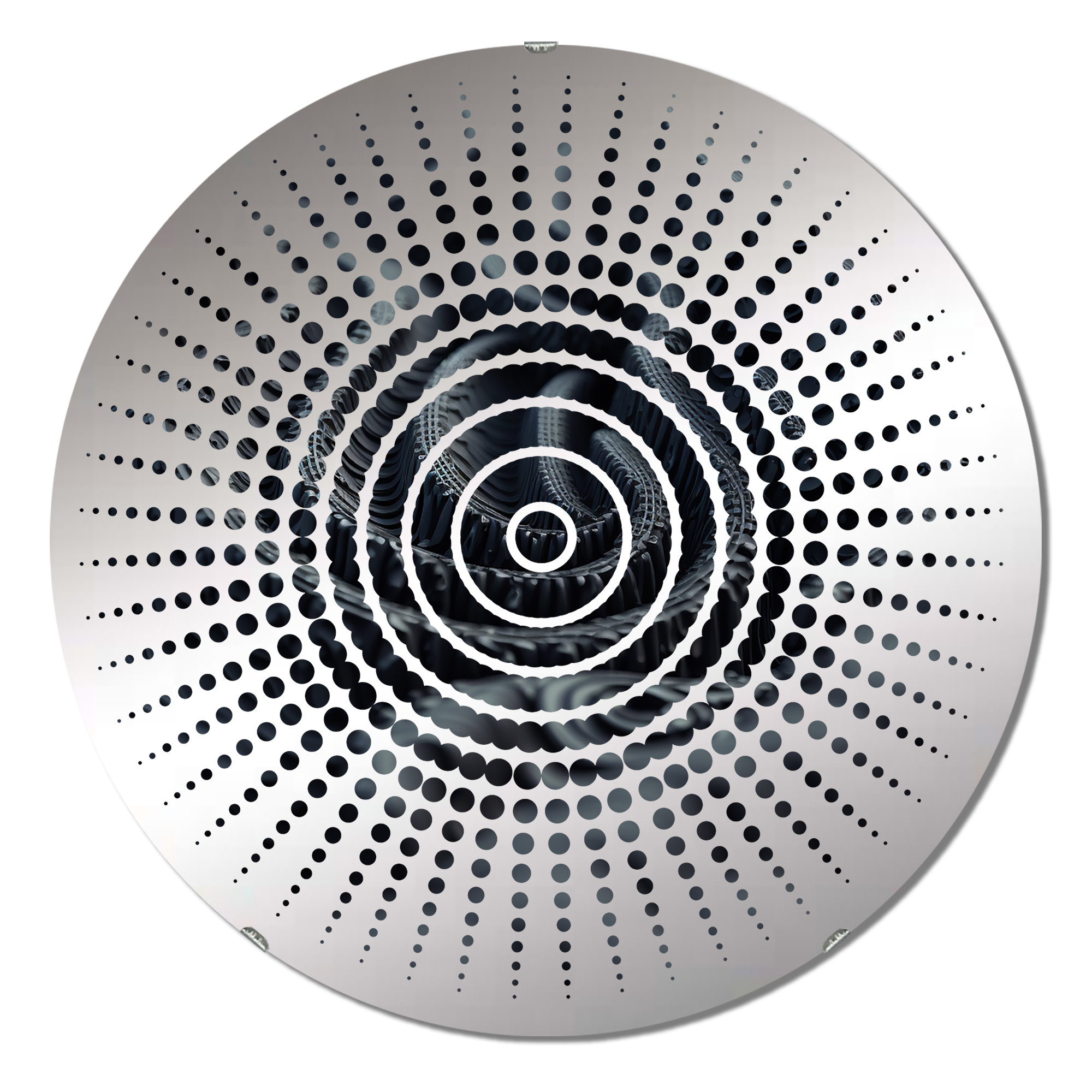 East Urban Home Ignatz - Sun Circles Wall Mirror | Wayfair