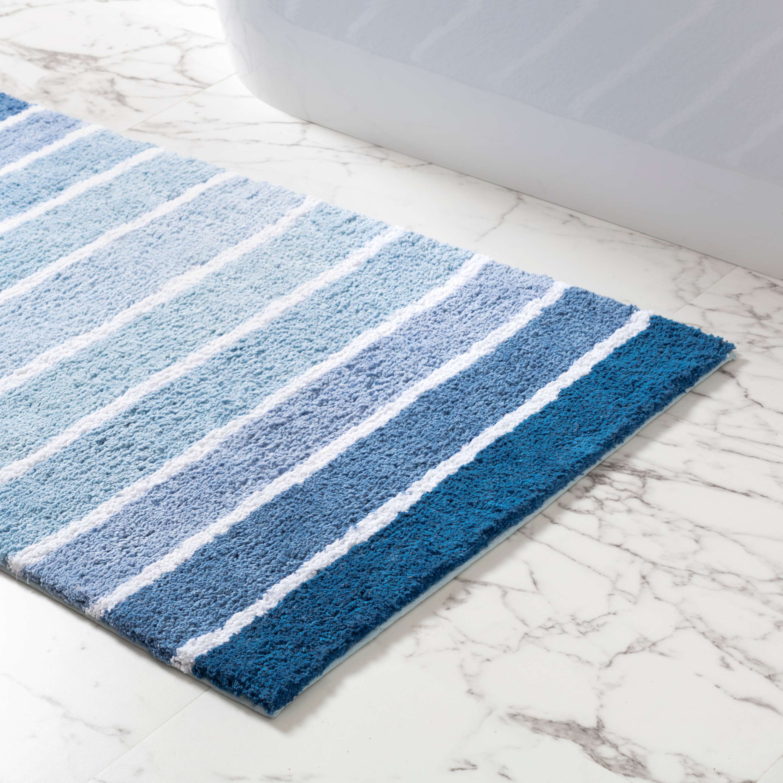Pine Cone Hill Cascade Blue Bath Rug & Reviews | Wayfair