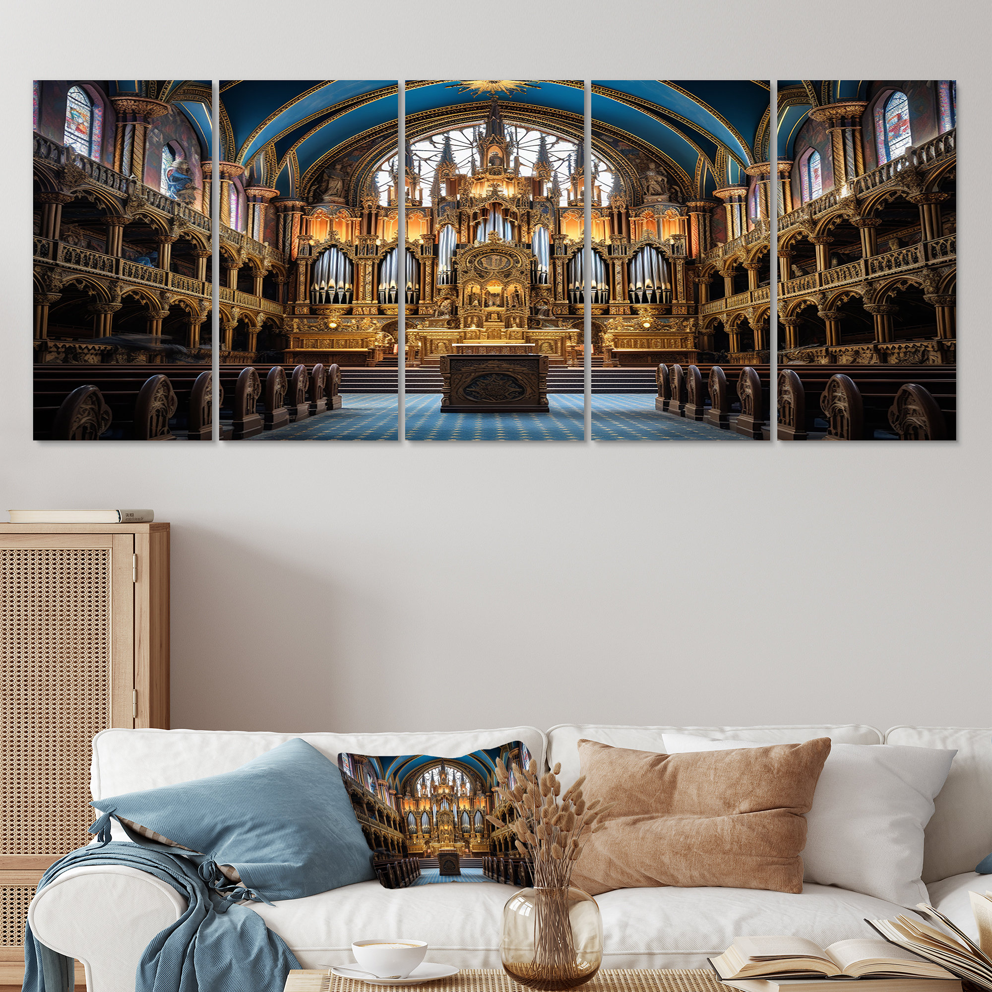 Design Art Majestic Interior Of Beautiful Cathedral - Christianity Wall ...