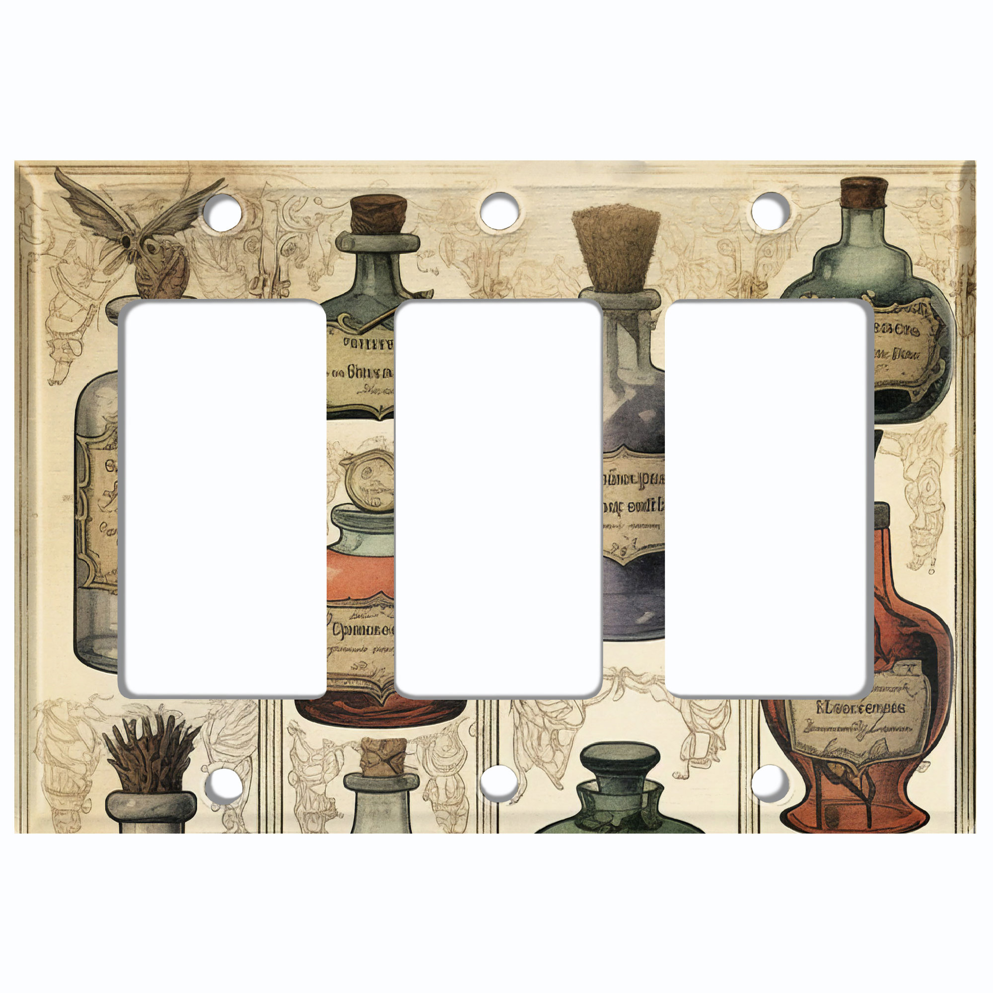 WorldAcc Metal Light Switch Plate Outlet Cover (Halloween Potion ...