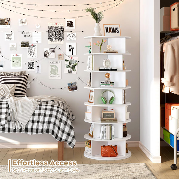 Latitude Run® Modern Minimalist 7-tier Rotating Shoe Rack | Wayfair