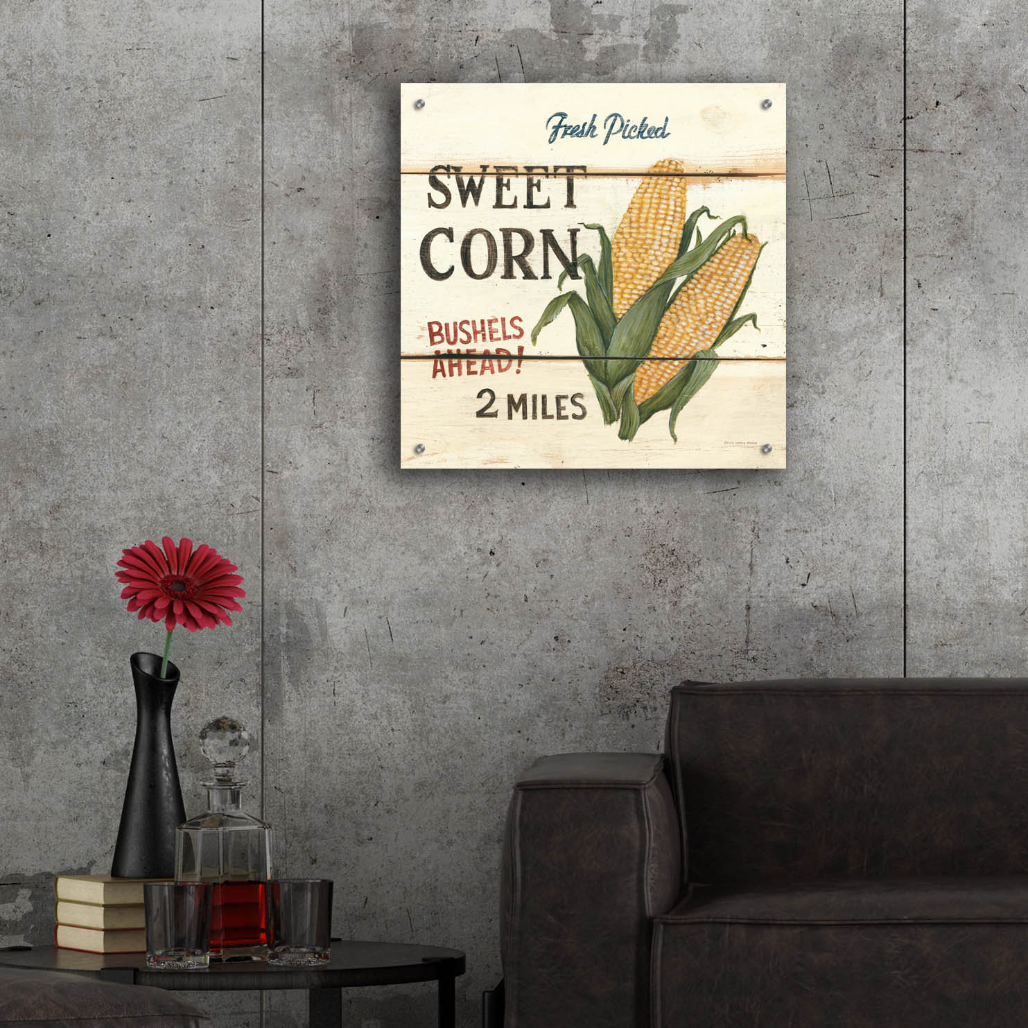 Epic Art 'Fresh Picked Sweet Corn' by David Carter Brown Acrylic Glass Wall Art | Wayfair