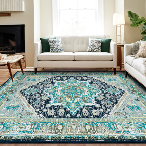 Bungalow Rose Area Rugs Indoor Non-Slip Machine Washable Rugs Soft Low ...