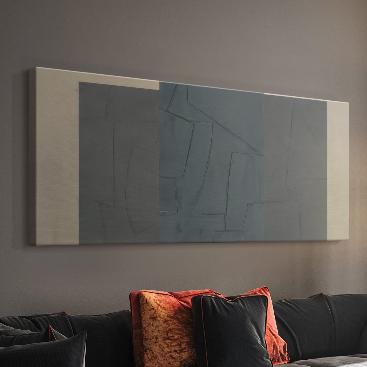 Wexford Home Soft Slate II- Gallery Wrapped Canvas -Ready to Hang | Wayfair