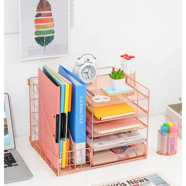 Everly Quinn Jakyia Metal Desk Organizer - Wayfair Canada