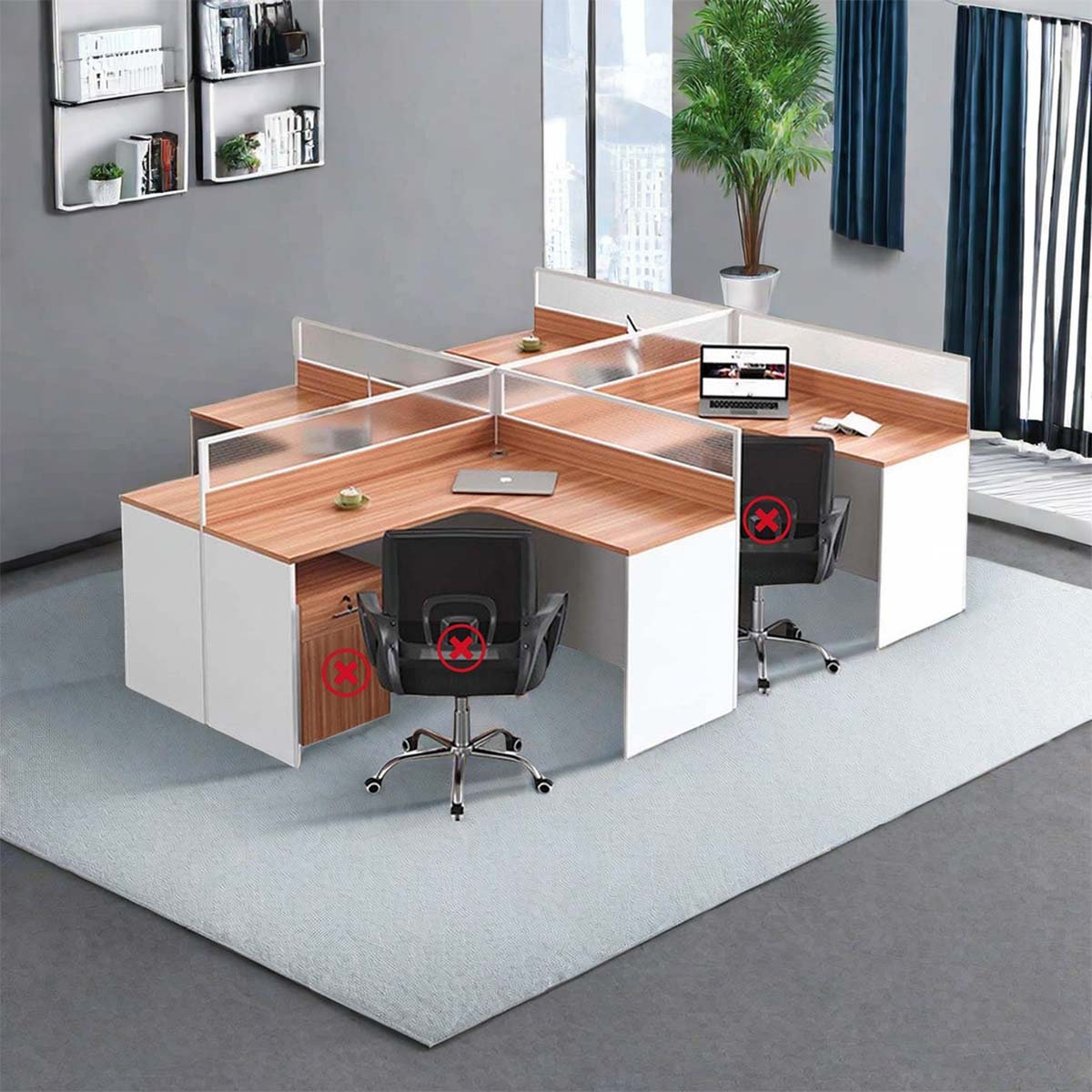 Asainvestology Executive desk Multiple desk | Wayfair