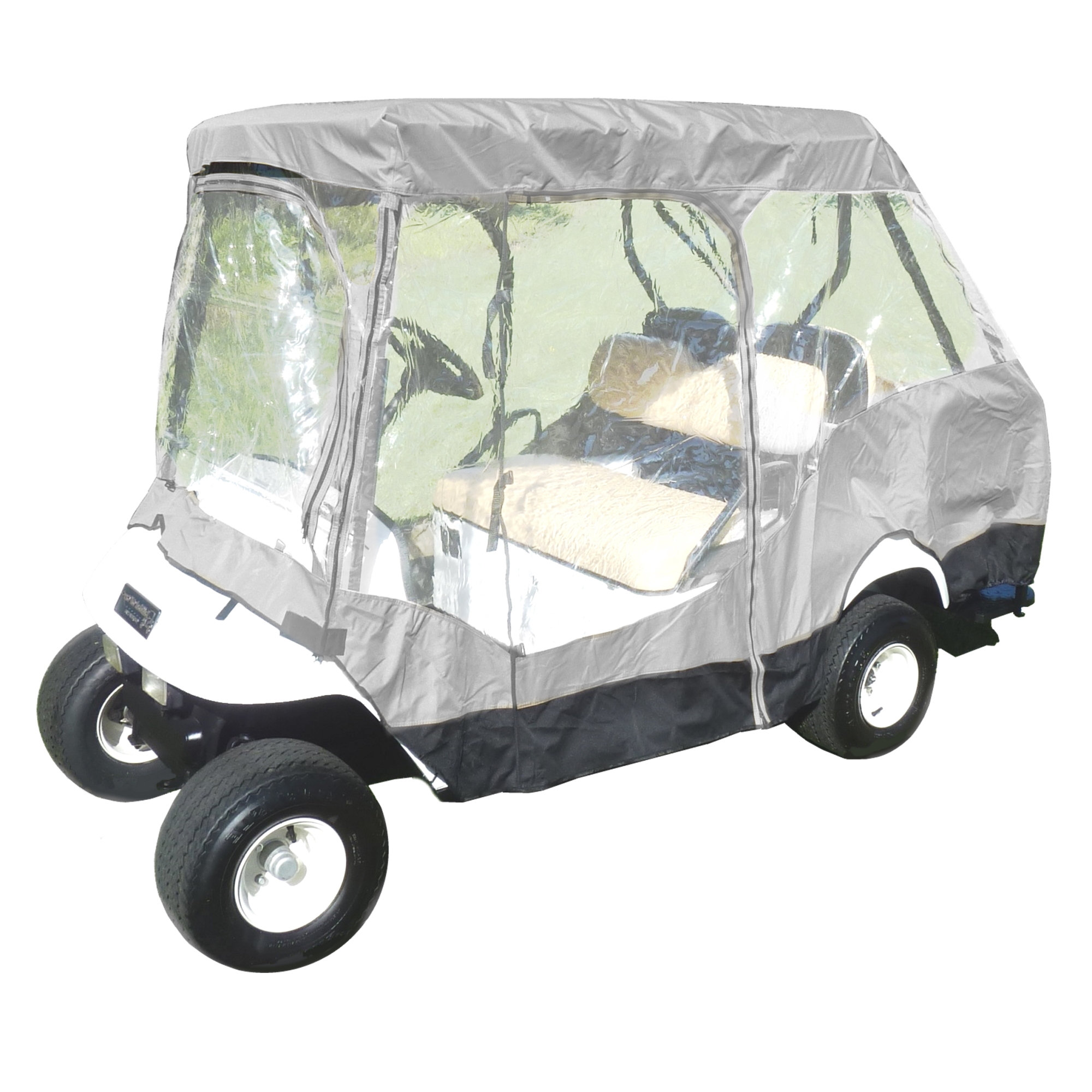 Covered Living 4 Passenger Golf Cart Driving Enclosure Cover (2 ...