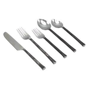 Elyon Tableware Lavista Hand-Forged Stainless Steel Flatware Set ...