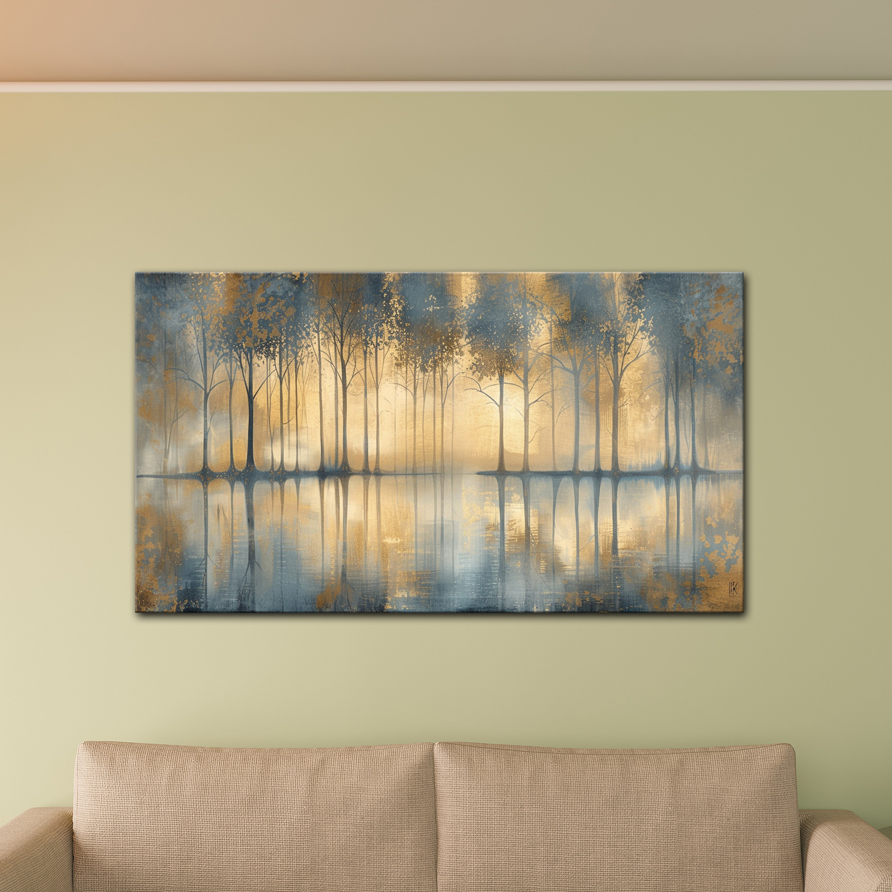 Millwood Pines Morning Mist: a mirror image of a foggy forest ...