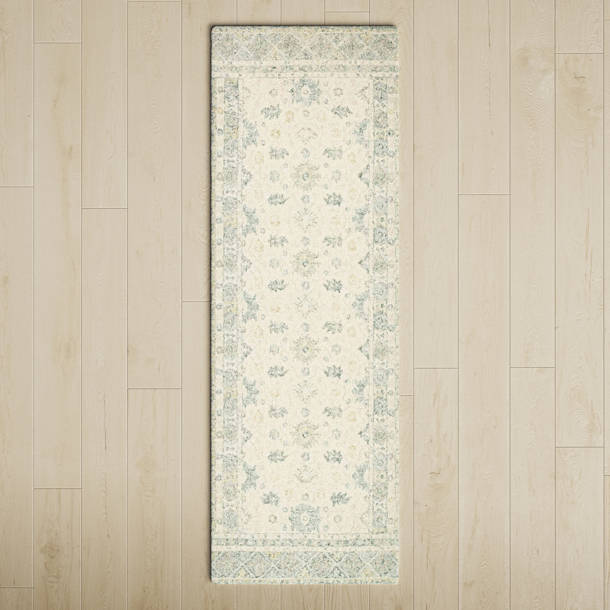 Aden Oriental Hand Hooked Wool Area Rug in Ivory/Blush & Reviews ...