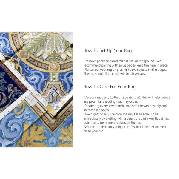 Matteson Hand-Knotted Red/White/Blue Rug | AllModern