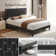 Winston Porter Mickenzi Vegan Leather Platform Bed | Wayfair