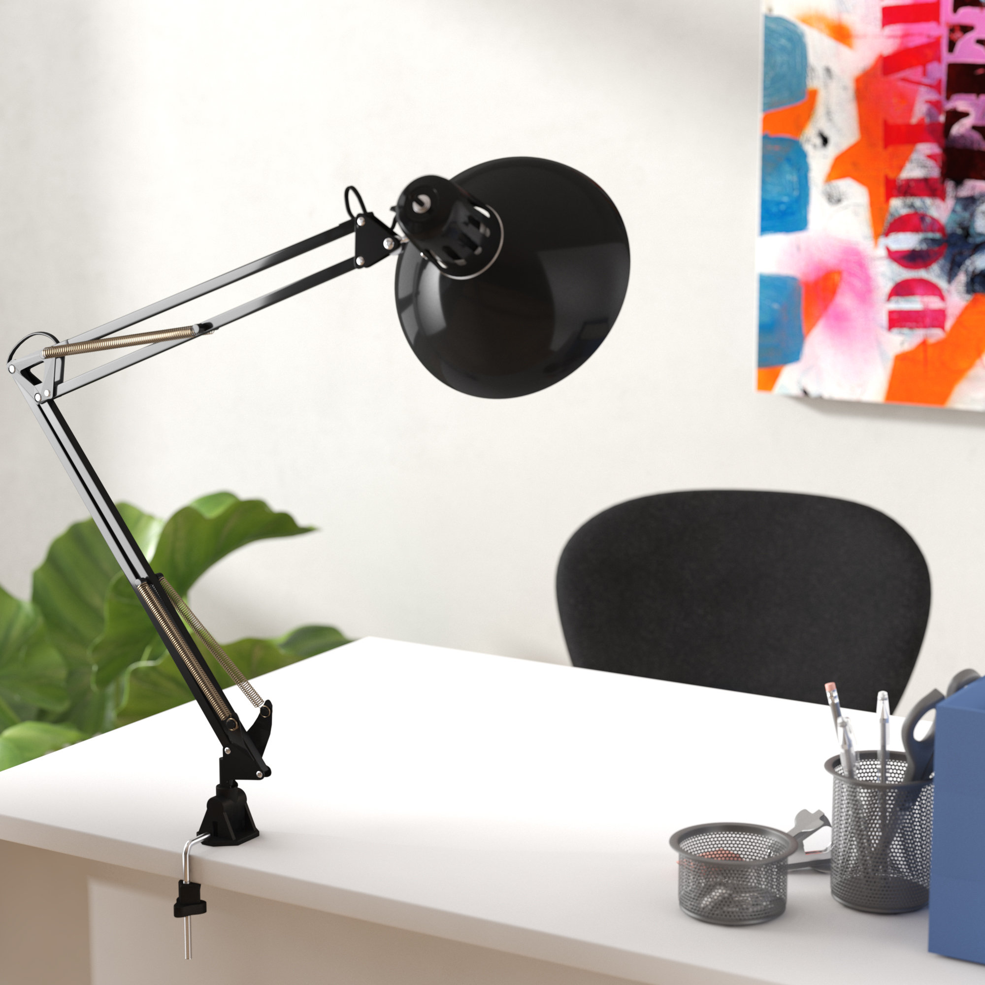 Symple Stuff Hudspeth 36" LED Desk Lamp with Clamp Base & Reviews | Wayfair