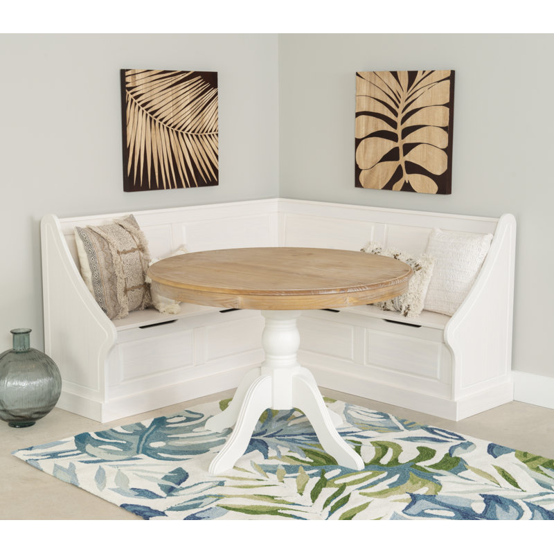 Laurel Foundry Modern Farmhouse Anastasia Solid Pine Corner Breakfast ...